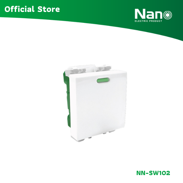 NANO สวิทซ์ 1 ทาง ขนาด 1.5 ช่อง (แบบมีพรายน้ำ) Classic series (1 ชิ้น ...