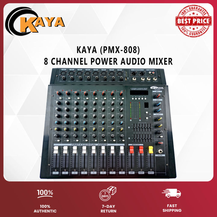 KAYA (PMX-808)- 8 Channel Powered Audio Mixer | Lazada PH