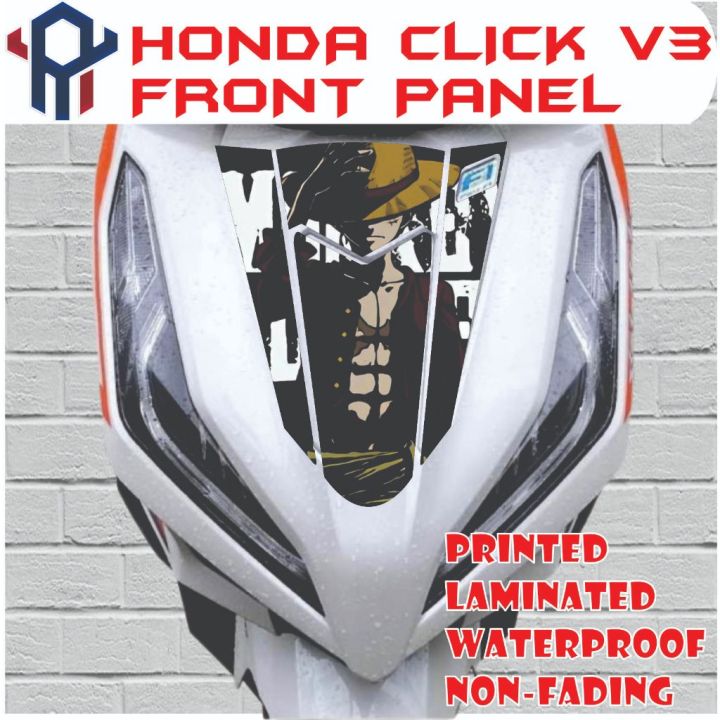Honda Click version 3 v3 125 150 Front Panel anime printed and ...