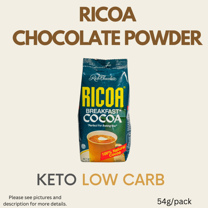 Ricoa Cocoa Powder | Keto| Low Carb Approved | Vegan | Gluten Free ...