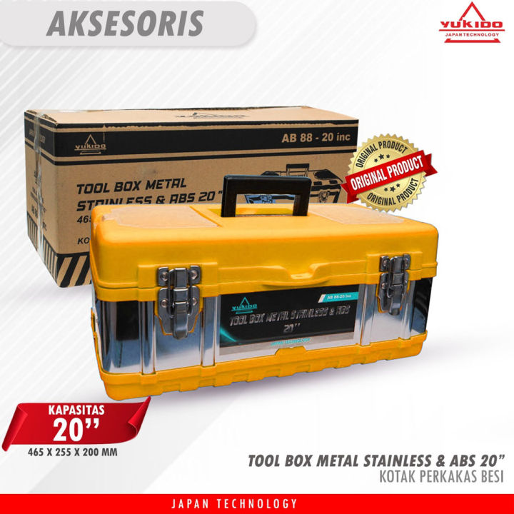 YUKIDO Tool Box 20 inch - Box Perkakas Besar 20 inci Besi Plastik ...