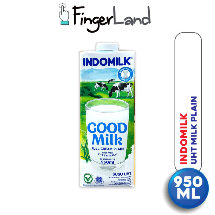Indomilk UHT Milk-Plain 950 Ml Susu Full Cream Original | Lazada Indonesia
