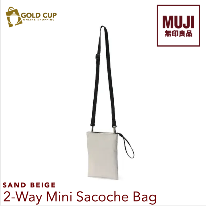 MUJI 2-Way Mini Sacoche Bag - Sand Beige | Lazada PH