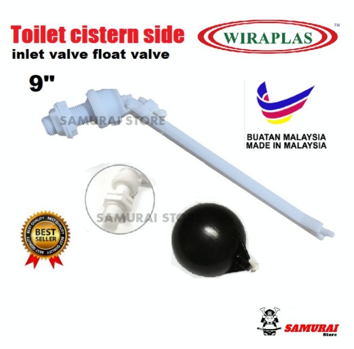 9" Toilet Cistern Side Inlet Float valve / Replacement Side Inlet Float ...