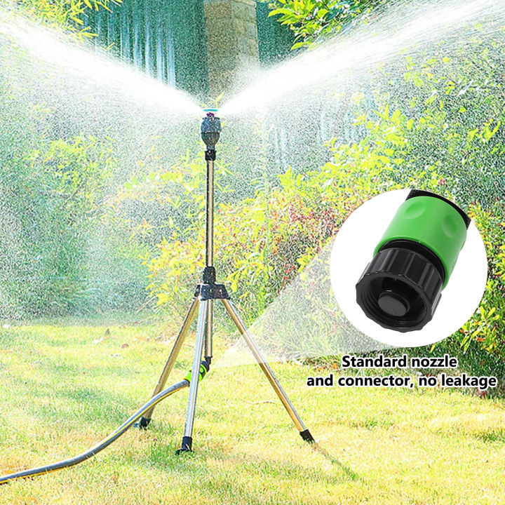 Irrigation Head Stand Rotating Sprinkler Tripod Less Leakage 1/2 Nozzle ...