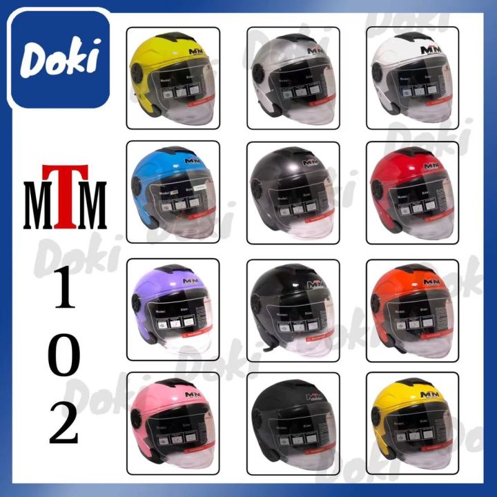[DOKI MOTO] MOTOMAN HALF FACE HELMET 102 | Lazada PH