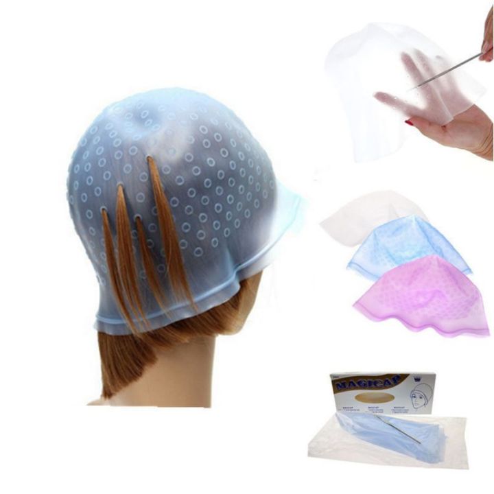 【RFL.TRM】Reusable salon highlighting dye hair coloring frosting cap ...