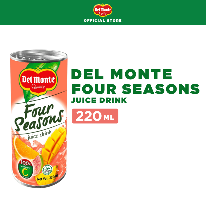 DEL MONTE Four Seasons Juice Drink for Refreshing Fruity Goodness ...