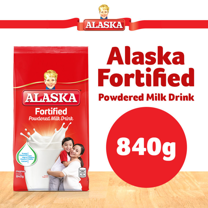 Alaska Fortified Powdered Milk Drink 840g | Lazada PH