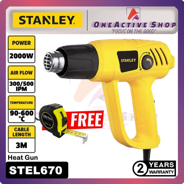 STANLEY Heat Gun 2000W STEL670 - 2 Years Warranty ( STANLEY HOT AIR GUN ...
