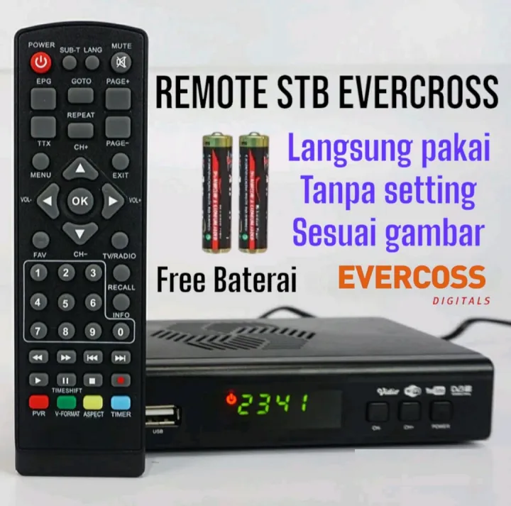 TANPA SETTING KE STB - COD Remote Remot SET TOP BOX STB Parabola TV ...