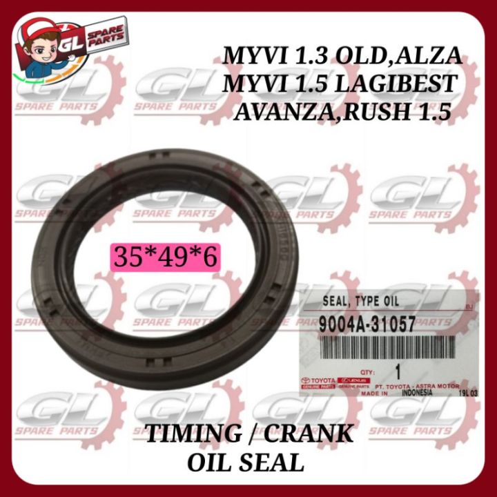 TIMING CRANK SHAFT OIL SEAL ORIGINAL PERODUA MYVI 1.3 MYVI 1.5 LAGIBEST ...