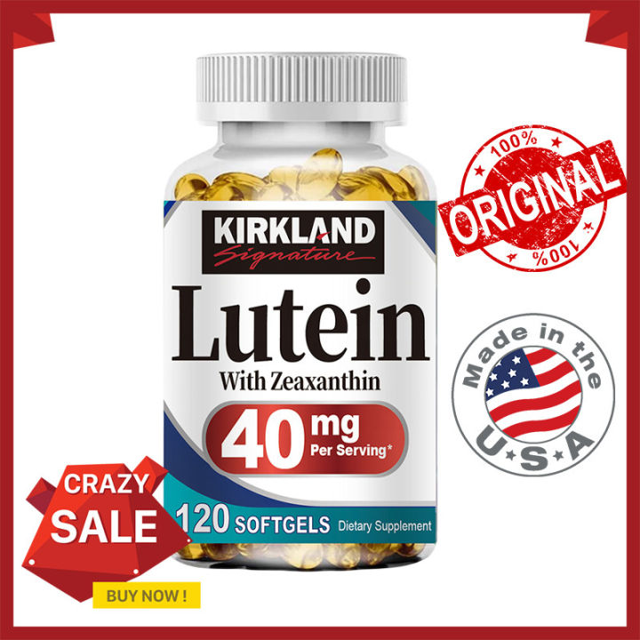 KIRKLAND Lutein Capsule with Zeaxanthin Lutein To Provide Comprehensive ...
