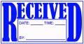 Pre-layout Received Date Time By Stamp Office Business Crystal 30mm x ...