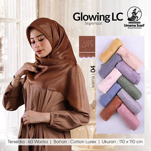 hijab umama scraf Glowing LC original / hijap segi empat polos | Lazada ...