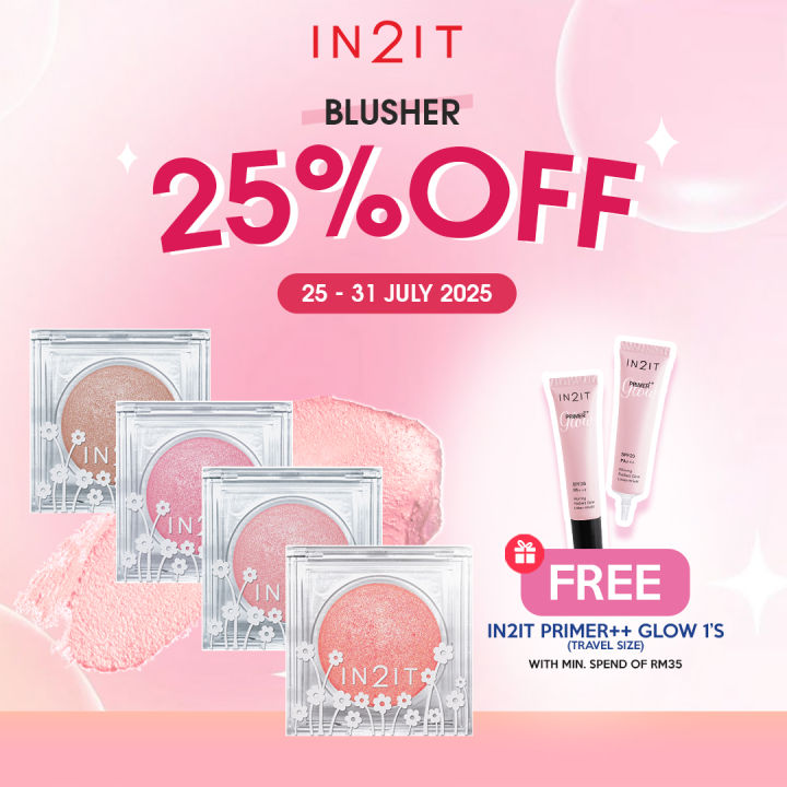 IN2IT Sheer Shimmer Blush 4g (SB) | Lazada