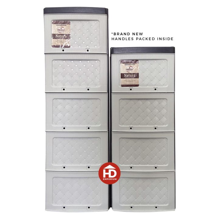 Orocan Natura Rattan Caha De Oro 5 Layer Slim Drawer | Lazada PH