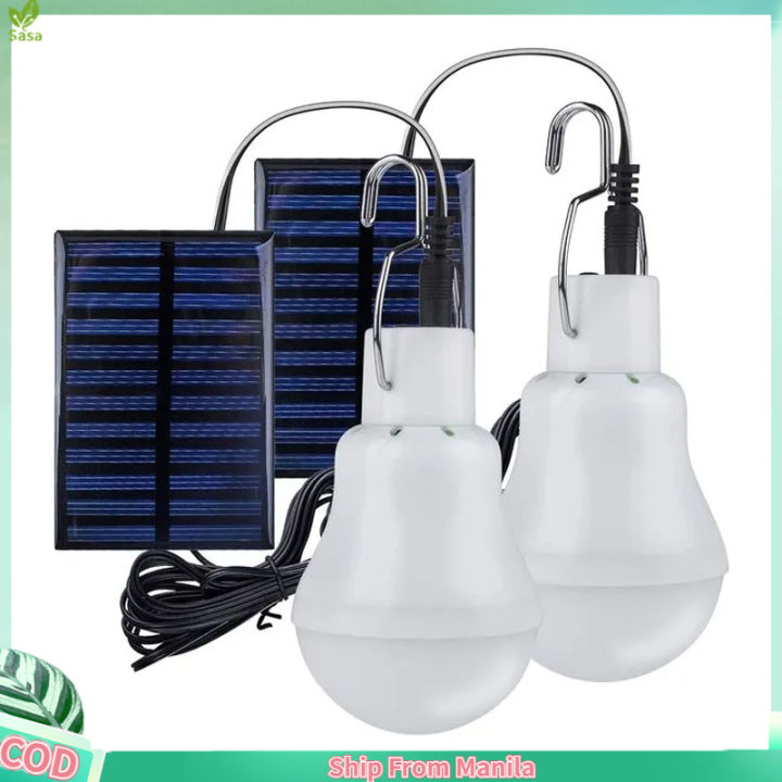 【Sasa】Portable LED Solar Lamp Charged Solar Energy Light Panel Powered ...