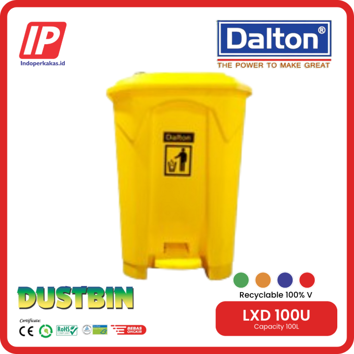 Tempat Sampah Plastik HDPE Dalton 100 Liter (Pedal Depan) | Lazada Indonesia