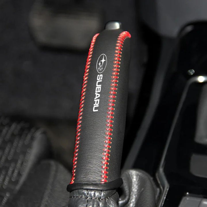 Top Layer Leather Case for Handbrake Cover for Subaru XV Outback ...