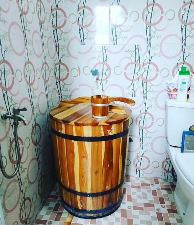 bak mandi modern, bak mandi kayu handmade fullset | Lazada Indonesia