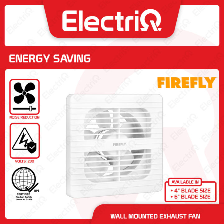 Firefly by Elecriq 4 Inch / 6 Inch Wall Mounted Exhaust Fan | Lazada PH