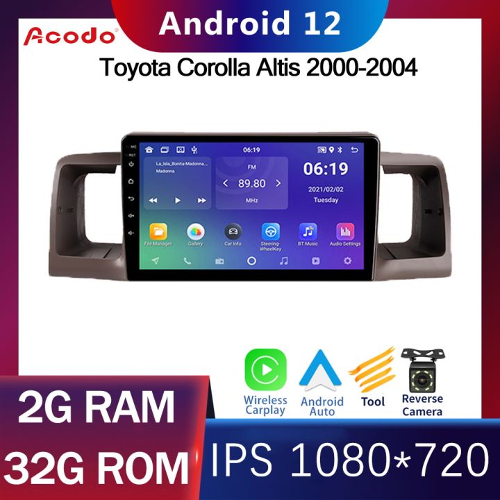 Acodo 2din Android 12 Car Radio Video Player For Toyota Corolla Altis ...