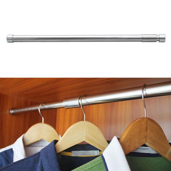 Retractable Closet Hanger Rod Adjustable Stainless Steel Clothes ...