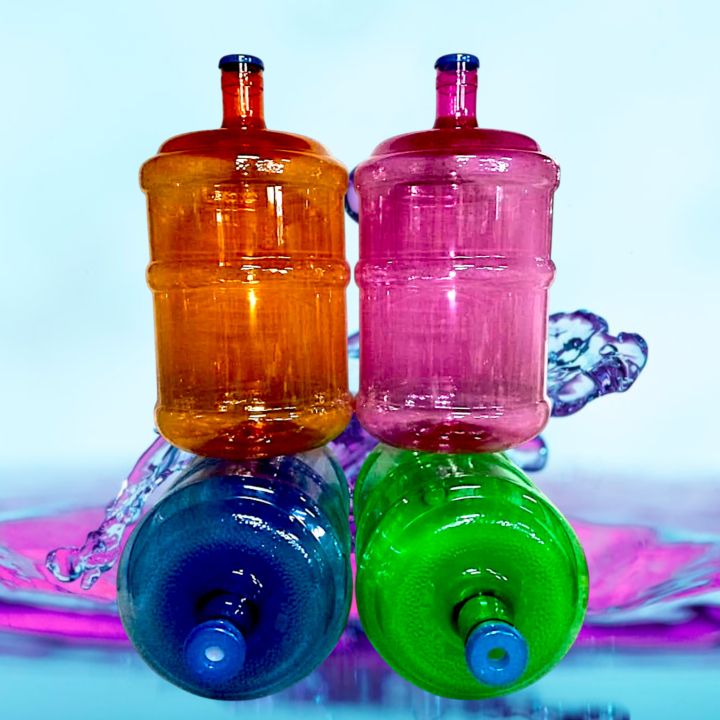 20L Or 5Gallon Round Water Dispenser Container With Free Non Spill Half ...