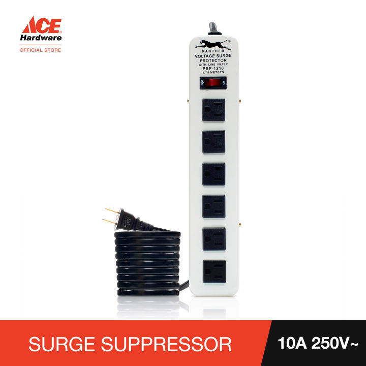 PANTHER Surge Protector 1.75M PSP-1210 | Lazada PH
