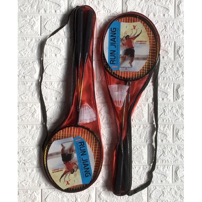 Double badminton rocket w2pcs shuttle cock plastic(#288-2) | Lazada PH