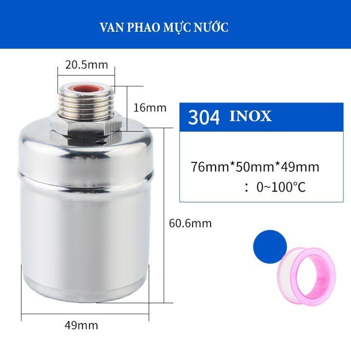 Phao Nước Chống Tràn Mini Tự Động, Van Cơ Nước Tự Ngắt Khi Đầy, Điều ...