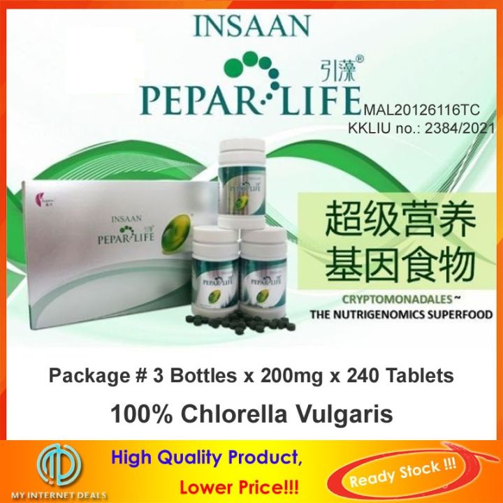 Original Insaan Pepar Lif'e 引藻 1 / 3 Bottles Pack (240 tablets / Bottle ...