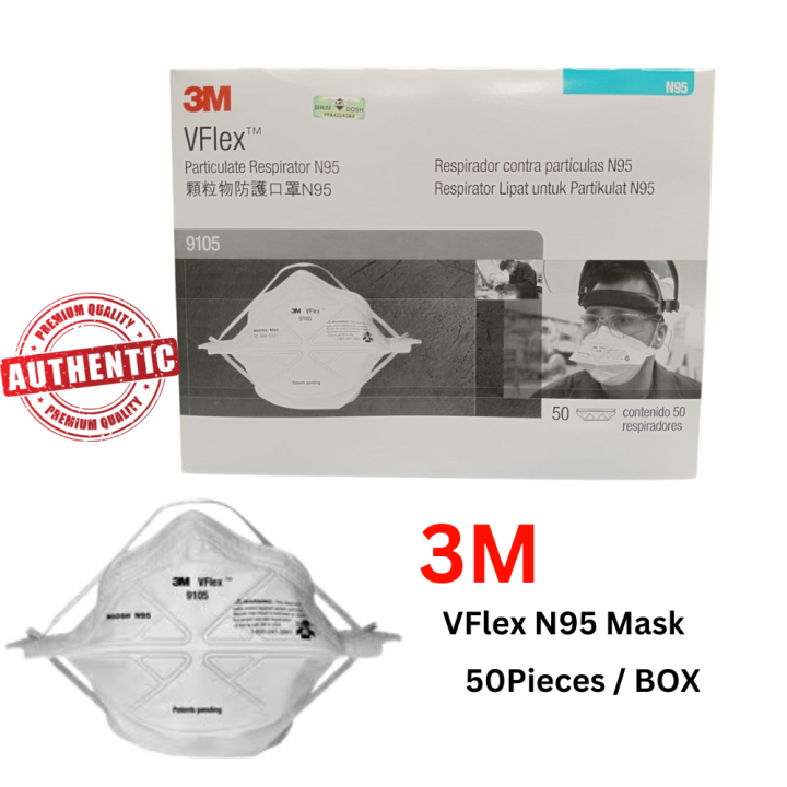 3M VFlex 9105 Respirator N95 mask / 3M 8210 Particulate Respirator N95 ...