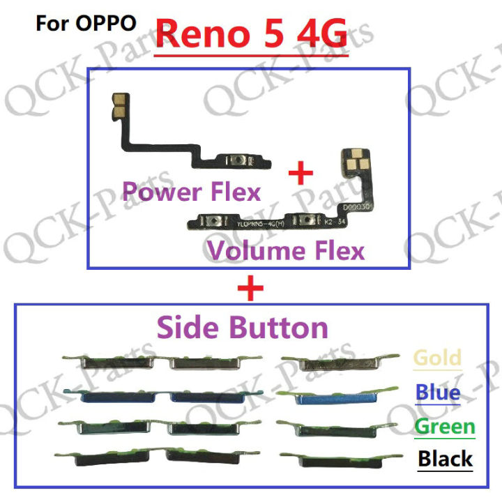 For OPPO Reno 5 4G Power ON OFF Mute Switch Control Key Volume Button Flex Cable | Lazada PH