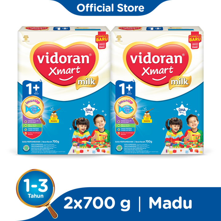 Vidoran Xmart 1+ Madu 700gr Susu Formula Pertumbuhan Anak 1-3 Tahun - 2 ... Vidoran Xmart 1+ Madu 700gr Susu Formula Pertumbuhan Anak 1-3 Tahun - 2 ...