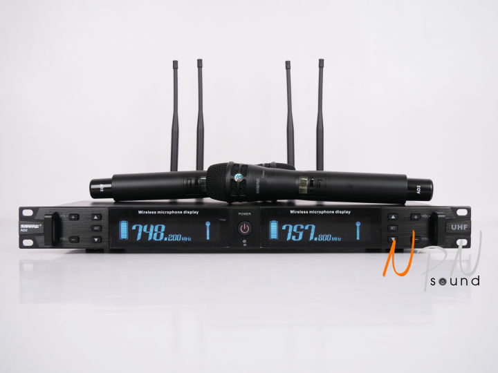 ไมค์ลอย shure AD2 เสียงดี เสียงพุง หนา ชัดเจน ปรับความถี่ได้ ความถี่ ...