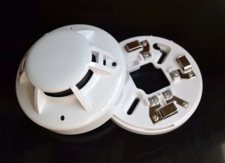 Independent smoke detector 12V 24V networked switch output JTY-DL-FH ...