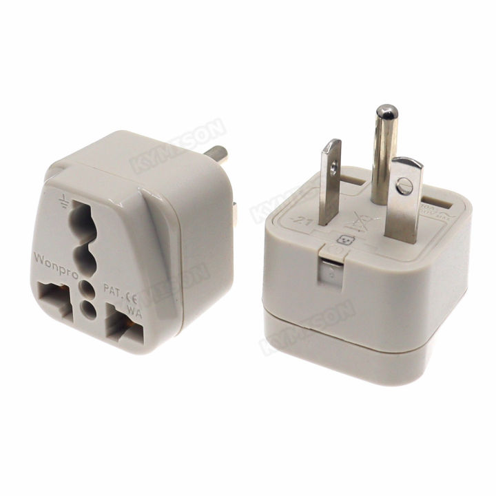Wonpro US NEMA 6-20P Grounded Power Travel Adapter, Universal Socket ...