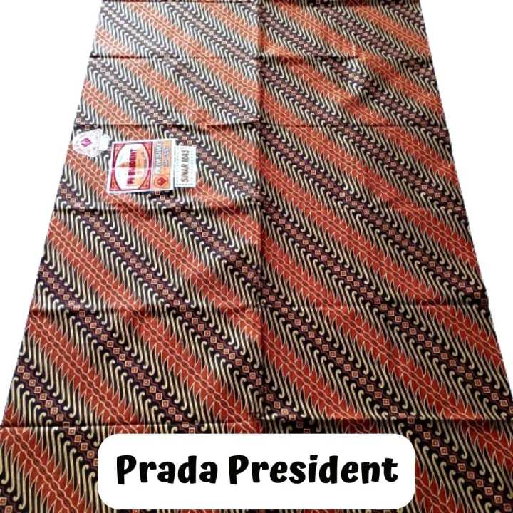 Kain Batik Prada PRESIDENT | Batik Prodo Prada Gliter Emas | Lazada ...