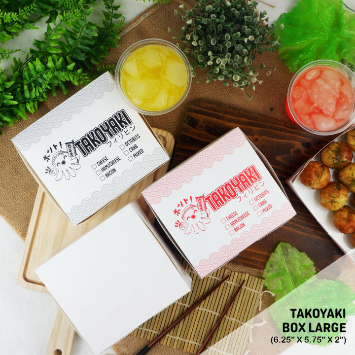 TAKOYAKI BOX LARGE 50 PCS. | Lazada PH