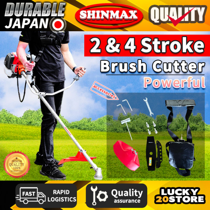 【SHINMAX】Honda Type Brush Cutter Tiller Gasoline Grass Cutter Trimmer 2&4 Stroke TD40 GX35 GX50 ...