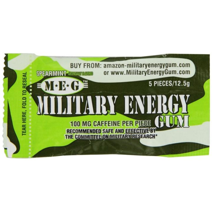 American MEG military-grade caffeine chewing gum superego focuses on ...