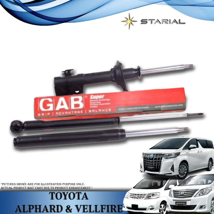 GAB Absorber / Gas / TOYOTA ALPHARD VELLFIRE (ANH10 02-07Y) (ANH20 08-14Y) (ANH30 15-23Y ...