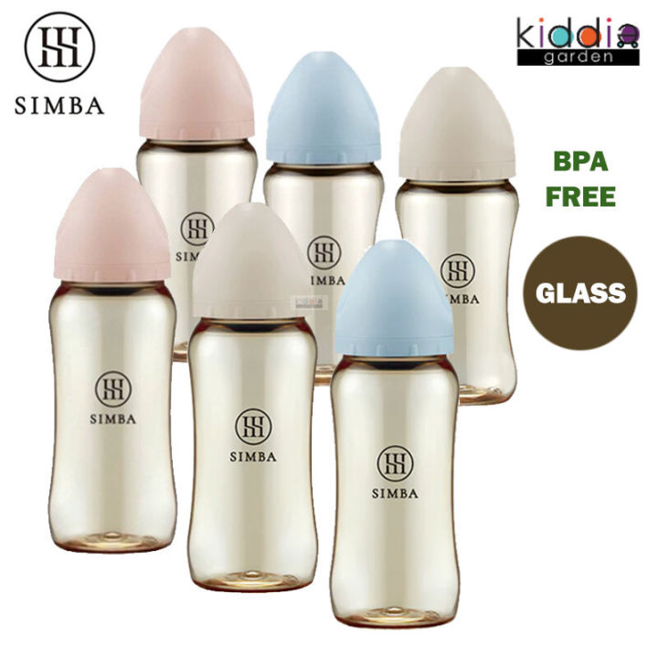 Simba allongé Newborn Glass Wide Neck Anti-Colic Feeding Bottle (Round ...