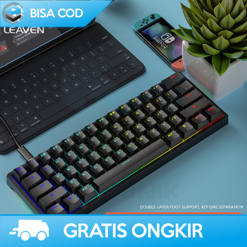 KEYBOARD GAMING MECHANICAL K620 GAMING KEYBOARD WIRED 61 KEYS TYPE-C ...