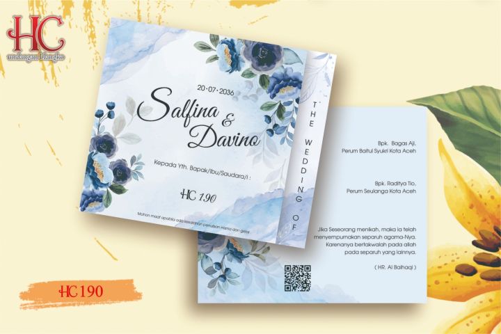 Blangko Undangan Pernikahan Terbaru Seri HC 190 Harga Murah | Lazada ...