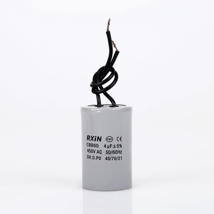 4UF Capacitors CBB60 4UF 450V Motor Air Compressor Start capacitor 4uf ...
