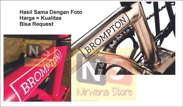 Cutting Stiker Sticker Brompton | Lazada Indonesia