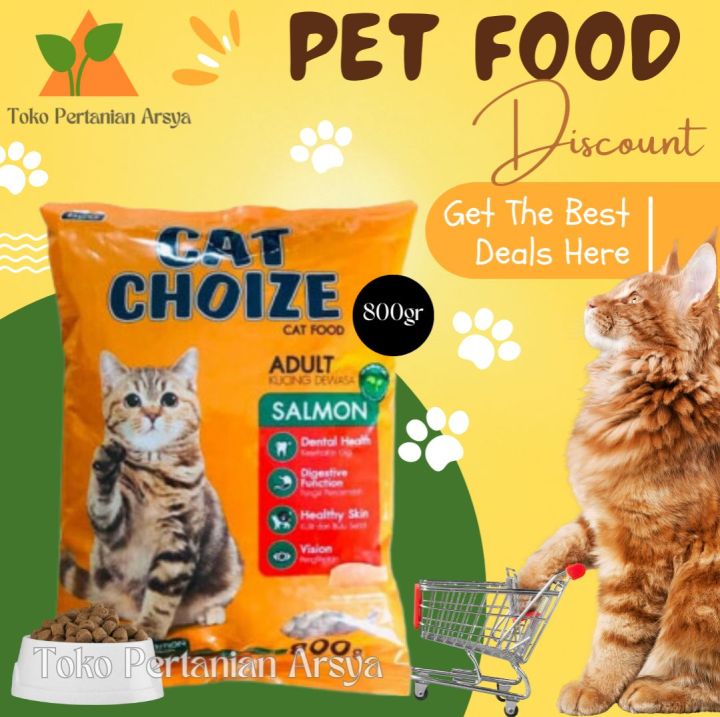 Makanan Kucing Cat Choize Salmon 800 gr Cat Food Cat Choice - Dewasa ...